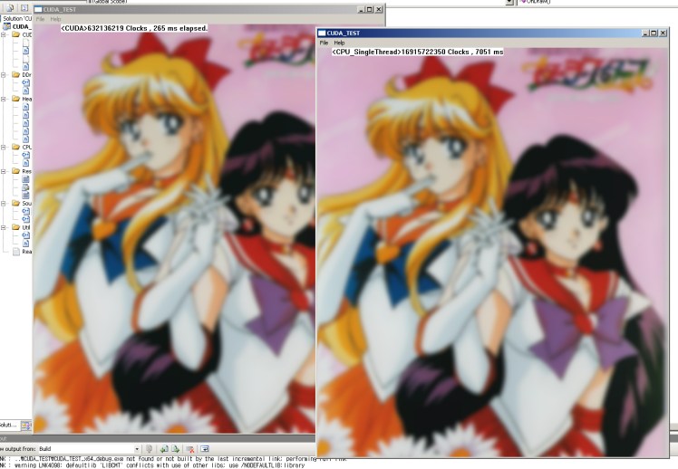 이미지 프로세싱 속도 비교 – CUDA vs CPU(single thread) – yuchi's development