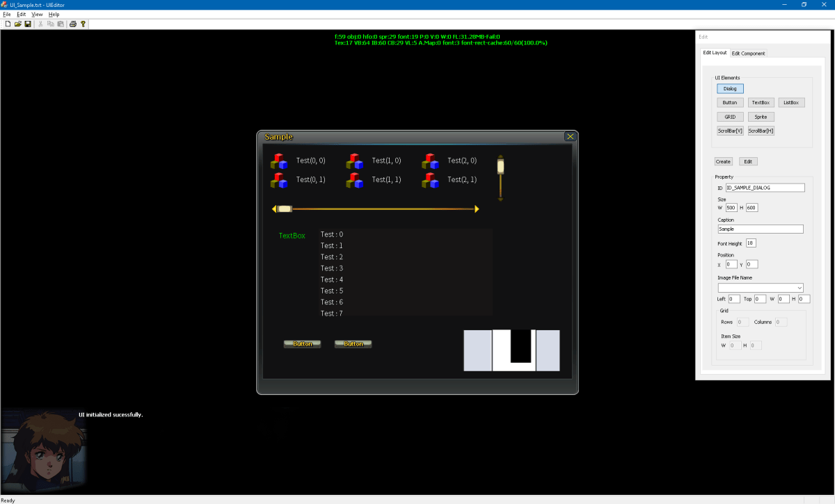 Voxel Horizon – UI 에디터 1차 버전 완료 – yuchi's development