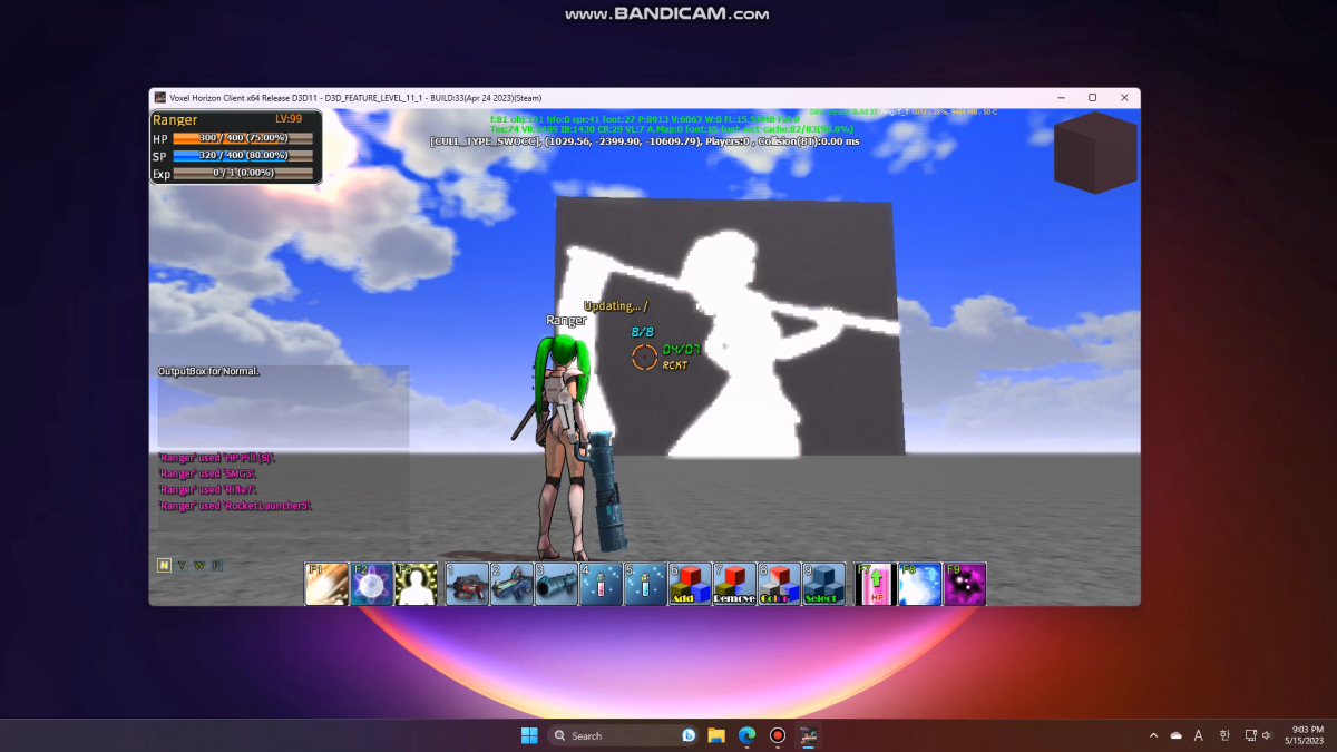 ‘Bad apple!’ on VOXEL HORIZON – yuchi's development